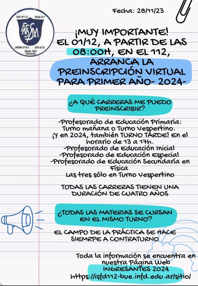 Escuela Normal Superior "Domingo Faustino Sarmiento" – ISFD N° 112